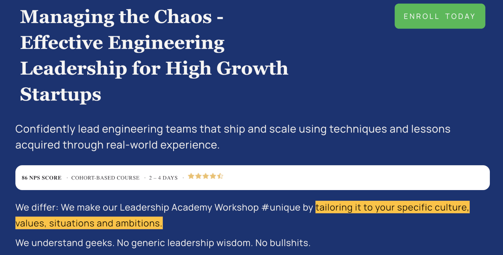 Engineering Leadership Academy | Manager Training Programs | Europe ...